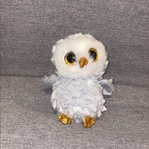 Toys | Ty Beanie Boos Owlette The Gray Owl | Poshmark